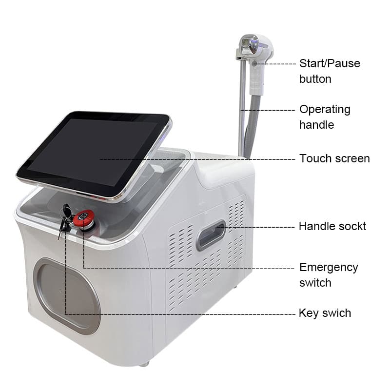 Advanced Ice Diode Laser Hair Removal Machine with 3 Wavelengths
